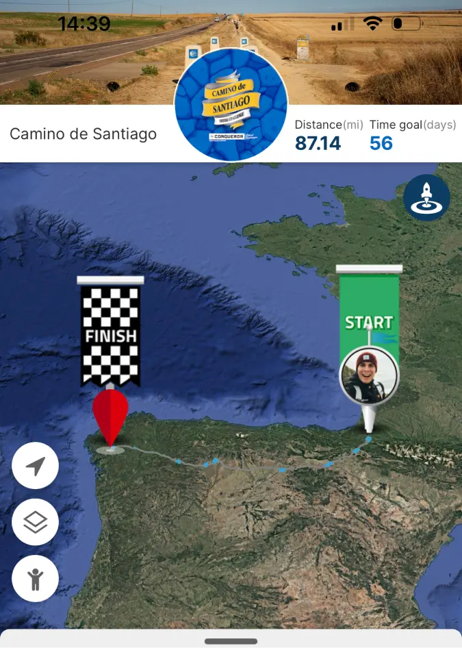 Camino de Santiago | Virtual Fitness Challenge | The Conqueror